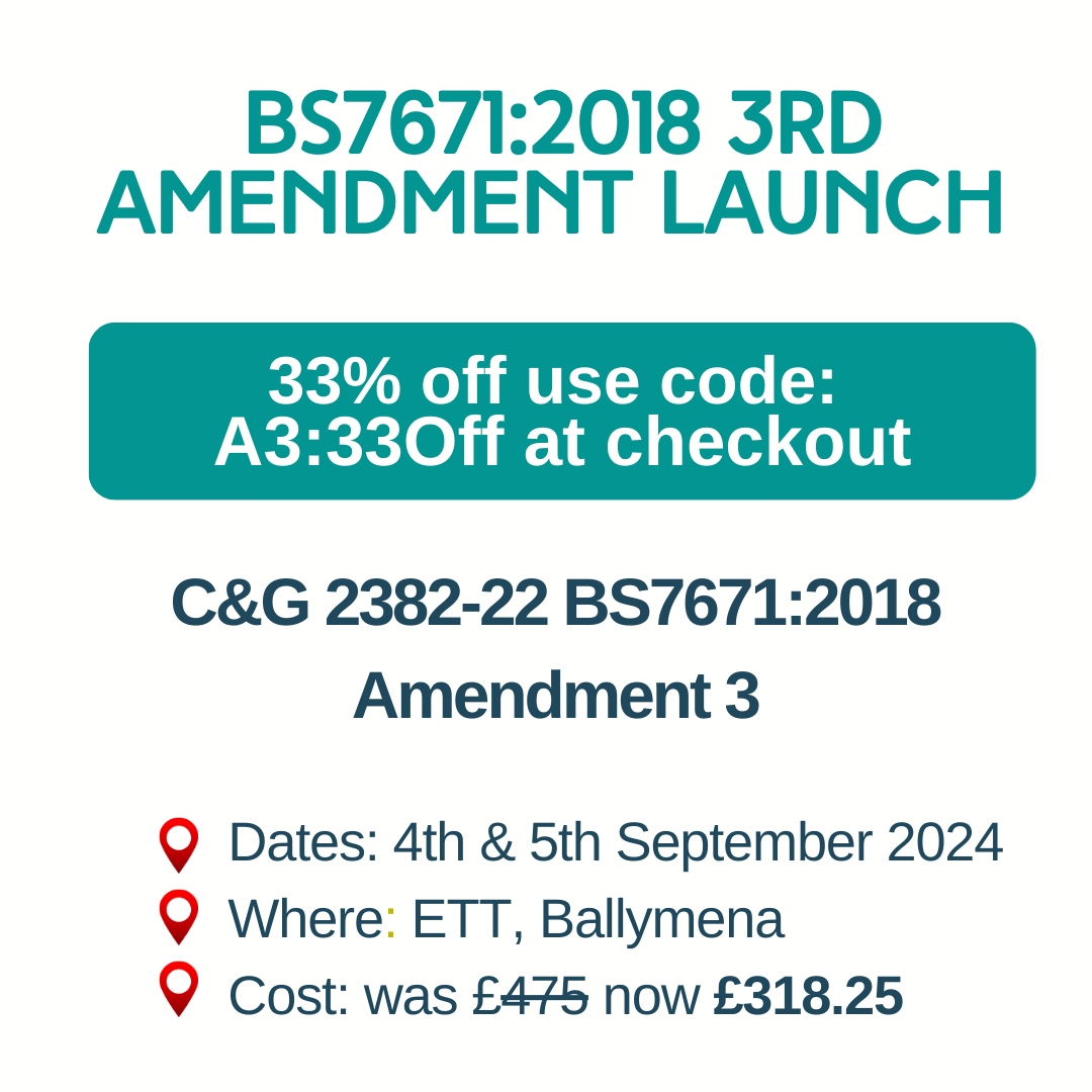 ETT marks the launch of the 18th Edition 3rd Amendment with 33% off its ...